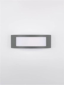 NV 9020933 Venkovní nástěnné svítidlo ZENITH tmavě šedý hliník akrylový difuzor proti oslnění E27 1x12W 220-240V bez žárovky IP44 - NOVA LUCE