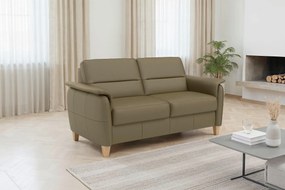 XXXLutz TŘÍMÍSTNÁ POHOVKA, olivově zelená, pravá kůže Sit & More - Pohovky - 0001440332G5