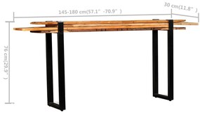 vidaXL Odkládací stolek, délkově nastavitelný, recyklované dřevo