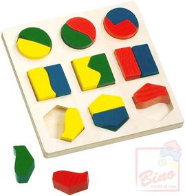 BINO DŘEVO Puzzle Geometrické tvary * DŘEVĚNÉ HRAČKY * ol84029