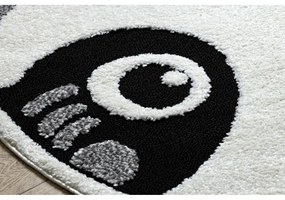 Kusový koberec Panda krémový kruh 160cm