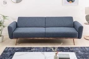 Designová rozkládací sedačka Blaine 208 cm modrá