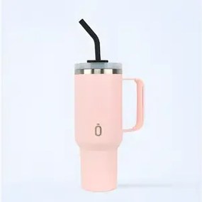 Runbott Cotton Candy / Termohrnek s brčkem / 1100 ml / vakuová izolace