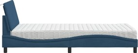 Postel s matrací Hanko modrá 100 x 200 cm textil 3310516
