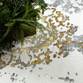 Dywany Łuszczów, Kusový koberec Allure 1961 gold/white, 80x150, žlutá, kancelář