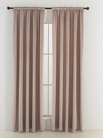 Sametové zatemňovací závěsy Cesar pudrové - 140 x 280 cm (2ks) - řasící stuha