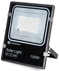 Aigostar - LED RGB Stmívatelný solární reflektor LED/100W/3,2V IP66 + DO