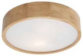 Stropní svítidlo s rámem v barvě dubu - průměr 47 cm