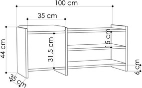 ACCIO, botník, bílý