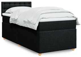Box spring postel s matrací černá 80 x 200 cm textil 3288823