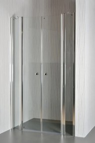 ARTTEC Dvoukřídlé sprchové dveře do niky SALOON F 11 grape sklo 127 -132 x 195 cm XSAL0131