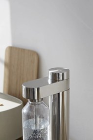 Stelton Náhradní lahev k výrobníku perlivé vody Brus Stelton Steel 1,15 l, stříbrná barva, čirá barva, kov, plast