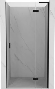 Mexen Mist-H L, 1-křídlé sprchové dveře pravé 120 cm, čiré sklo, černý profil, 8A5L-120-000-70-00-P