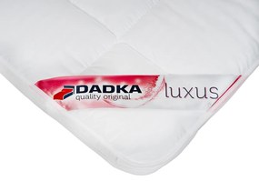Dadka Celoroční prošívaná přikrývka do postýlky Dadka LUXUS z dutého vlákna, bílá, 90x130cm, 1000g