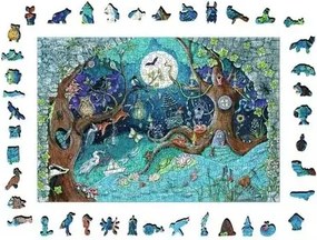 Ravensburger Dřevěné puzzle Kouzelný les / 500 dílků / od 14 let