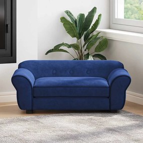 Pohovka pro psy modrá 72 x 45 x 30 cm plyš 171040