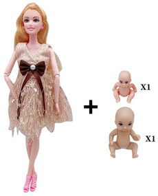 Těhotná panenka s miminky (30 cm) Barva: 5
