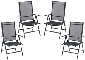 Hliníkové židle skládací 4ks
