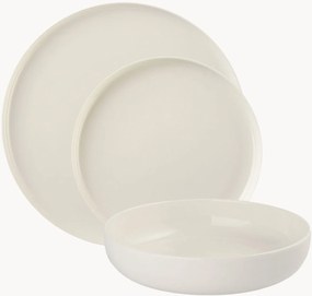 Sada porcelánových talířů Flow, pro 6 osob, 18 dílů