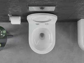 Mexen Sofia WC mísa Rimless Tornado s pomalu klesající sedátko slim, duroplast, bílý lesk - 30540500T