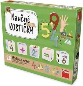 DINO Kostky Čísla / Kubus dřevěné kostky / 20 dílků / od 3 let
