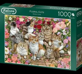 FALCON Puzzle Kočky mezi květy / 1000 dílků / od 12 let
