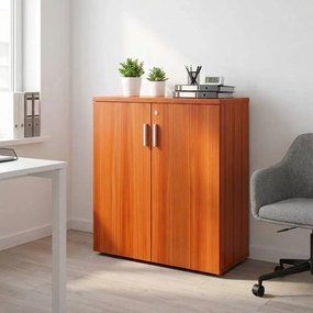 Nízká skříň SimpleOffice 80 x 40 x 80 cm, třešeň