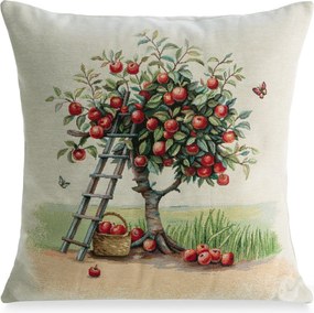 GOBELÍNOVÝ DEKORAČNÍ POVLAK NA POLŠTÁŘ NATURAL1 45X45 CM VZOROVANÝ