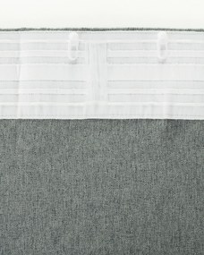 Hotový závěs BASIC s řasící páskou 140x300cm šedý denim