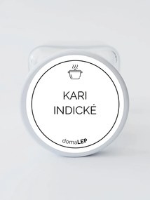 Samolepka na kořenky KARI INDICKÉ bílá 5 cm základní písmo