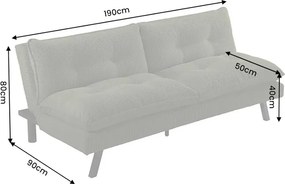 Designová rozkládací pohovka Yehudah 190 cm zelený manšestr