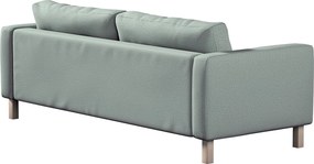 Potah na pohovku IKEA  Karlstad 3-místná, nerozkládací, krátký barva zelená látka pletený vzor
