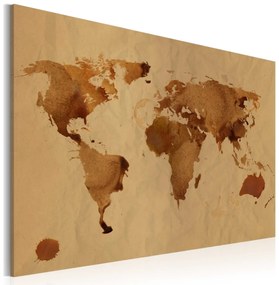 Obraz - The World painted with coffee