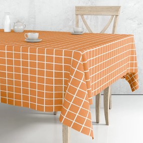 Ubrus PVC DC-8400 - Kostkovaná oranž (různé velikosti)