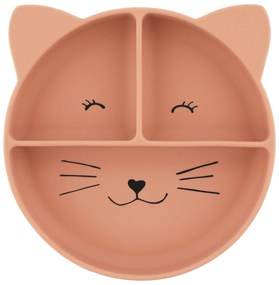 Dětský silikonový talíř s přísavkou Mrs. Cat