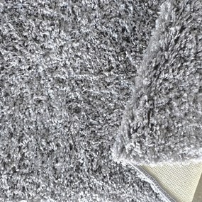 DY Šedý protiskluzový koberec shaggy Camel Rozměr: 60x100 cm