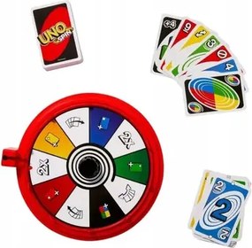 MATTEL Karetní hra UNO Spin JGR00 / 112 karet a ruleta / od 7 let