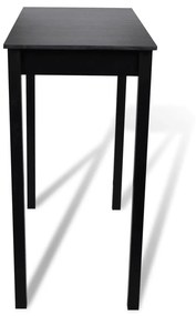 Barový stůl MDF černý 115 x 55 x 107 cm 240378
