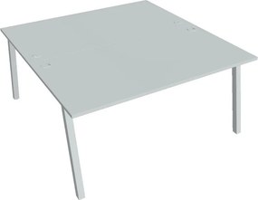 Kancelářský pracovní stůl Hobis USDA 1600, bílá RAL 9016, deskabuk