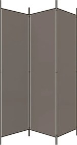 vidaXL 3dílný paraván 150x200 cm textil [350180] Barva: Bílá