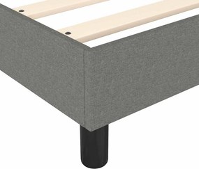 Rám postele s boxspringem tmavě šedý 140 x 190 cm textil 3120509
