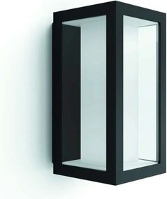 Philips Hue Impress - Chytré nástěnné venkovní LED svítidlo, 24x14 cm, černá 915005730601