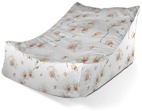 Sablio Sedací vak Lounge Bílá orchidej - 80 x 95 x 50 cm