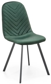 Tmavě zelená jídelní židle K462