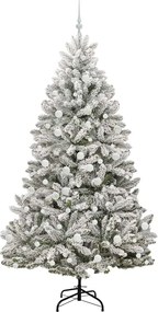 Umělý vánoční stromeček 210 cm 300 LED Teplá bílá PVC a ocel 3395760
