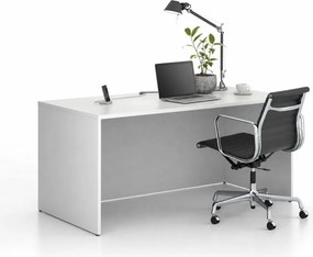 Kancelářský psací stůl FRAME, 160x80 cm, bílá