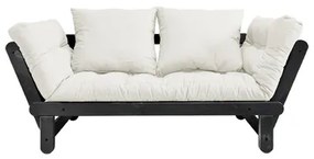 sofa BEAT by Karup - 73*162 cm black (černá) + futon natural 701