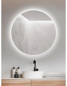Amirro Ambiente Ronde Kruhové zrcadlo 100 cm s LED podsvícením se senzorem, 411-347