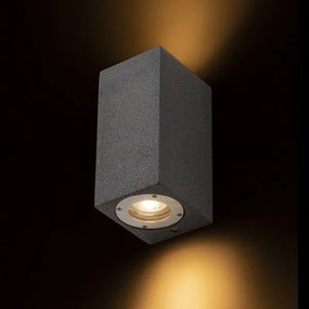 RED R13794 KANE II nástěnná beton/dekor tmavý granit 230V LED GU10 5W IP65 - RED - DESIGN RENDL