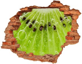 Wallmuralia Nálepka 3D díra na zeď Kiwi 90x70 cm